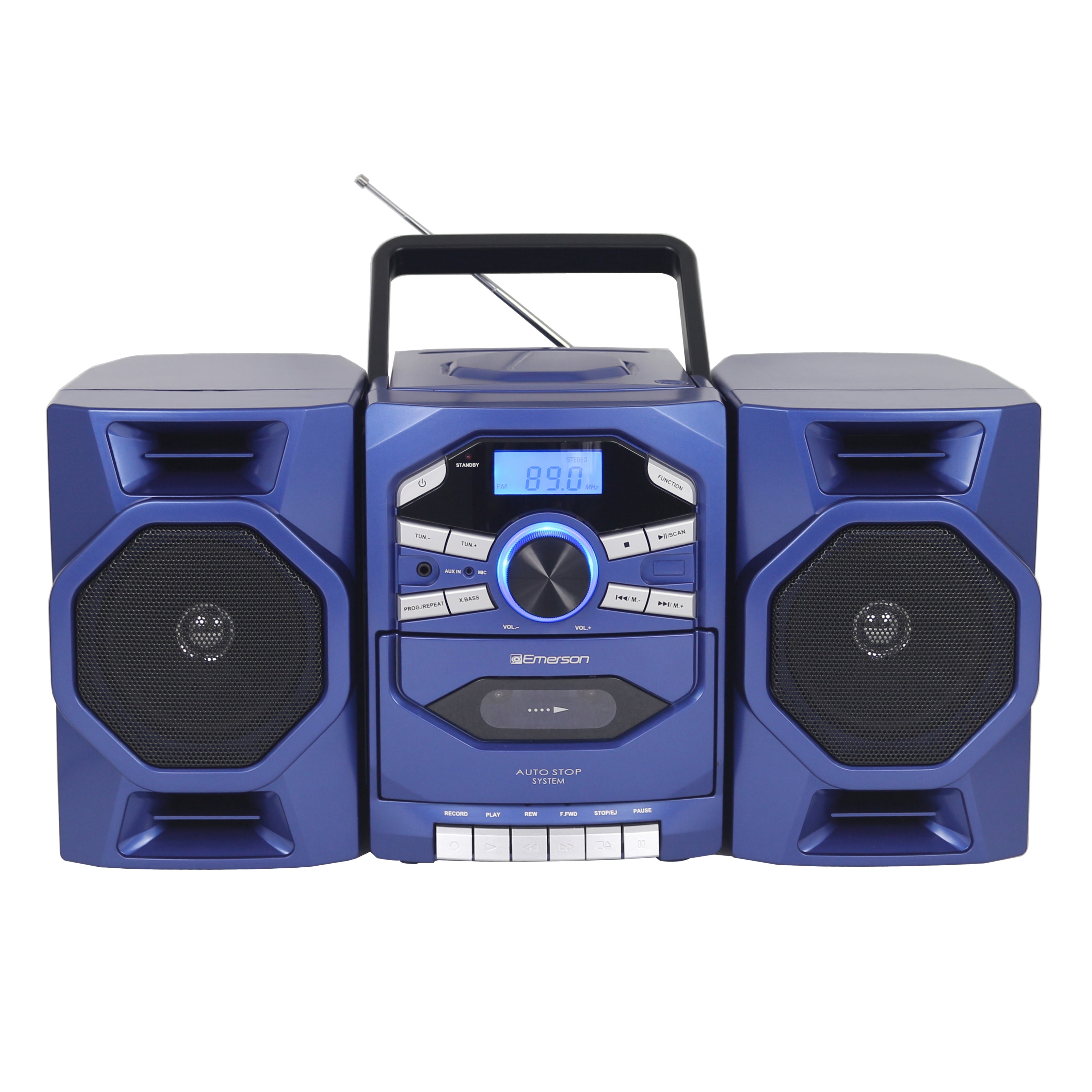 Emerson Boombox with CD & Cassette Player | Digital AM FM Portable ...