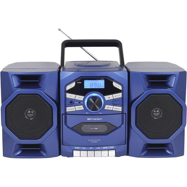 Emerson Portable CD & Boombox Stereo Cassette Stereo Boombox with AM/FM ...