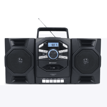 onn. Portable FM Boombox with LED Lighting - Walmart.com
