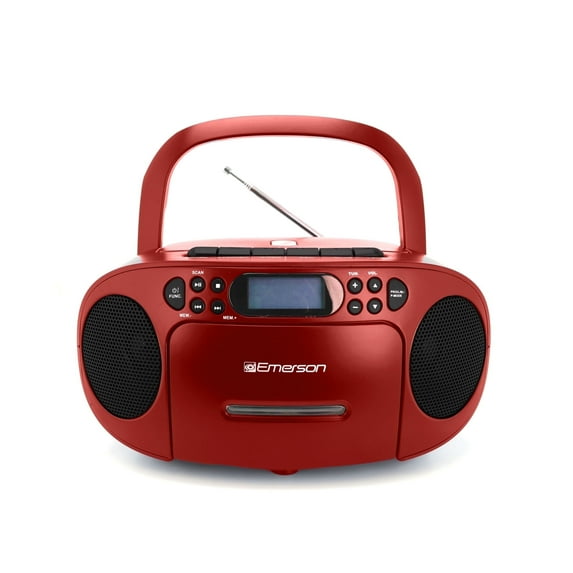 Emerson Portable CD Player Boombox, Cassette Player, AM/FM Radio, AUX ...