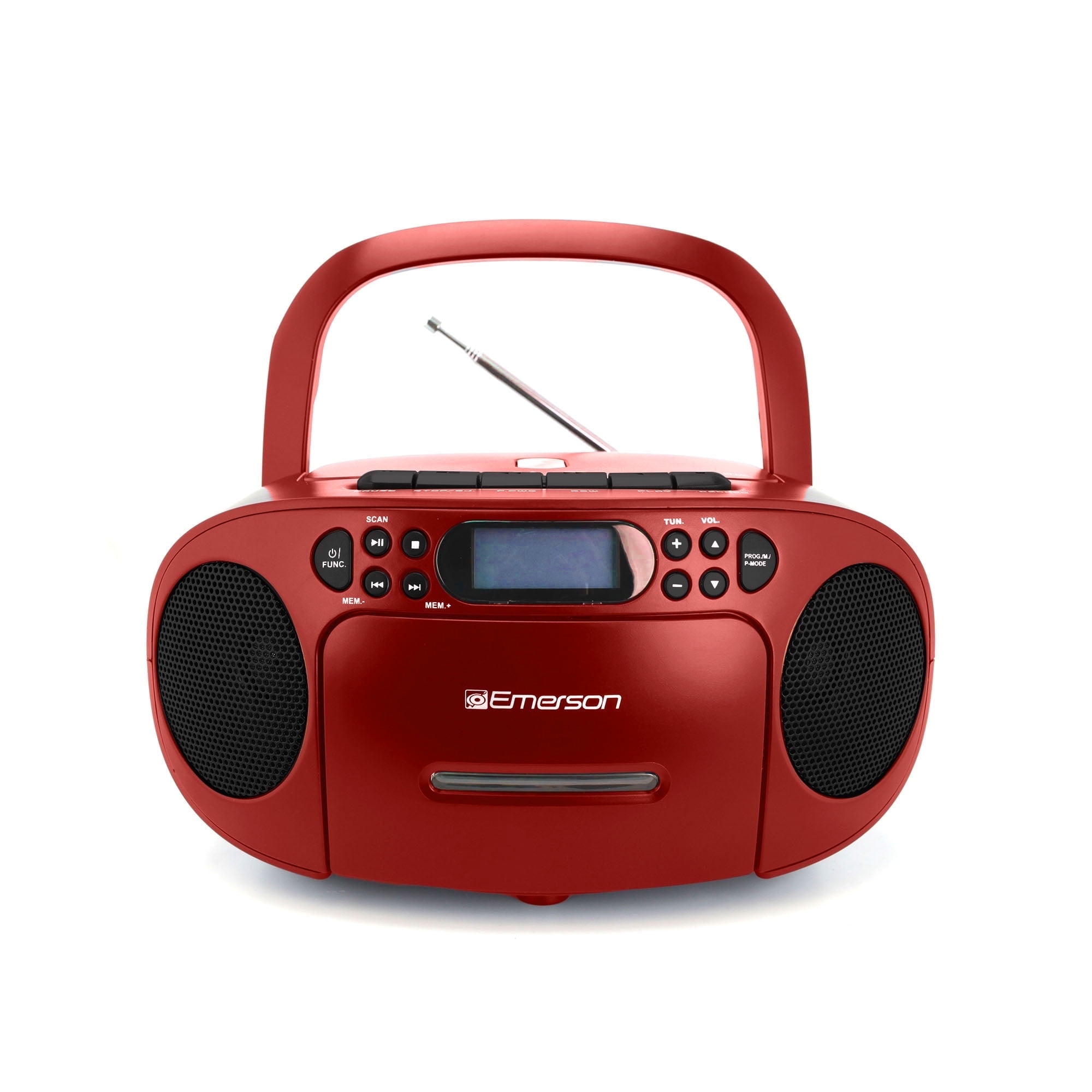 Emerson Portable CD Player Boombox with Cassette Player, AM/FM Radio ...