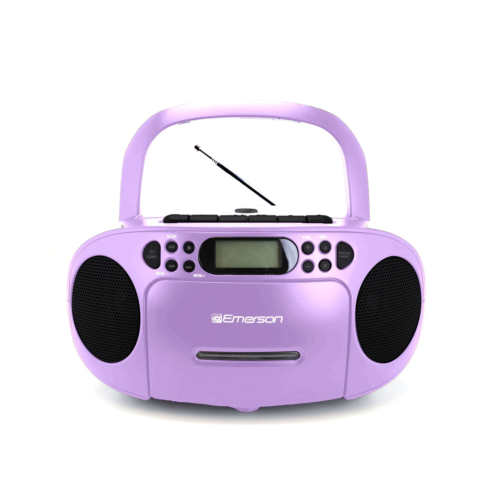 Emerson Portable CD Player Boombox with Cassette Player, AM/FM Radio ...