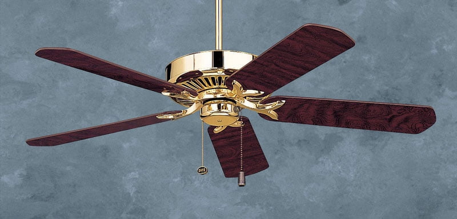 Emerson Premium CF4800PBCeiling Fan- Polished Brass Housing Motor- No ...