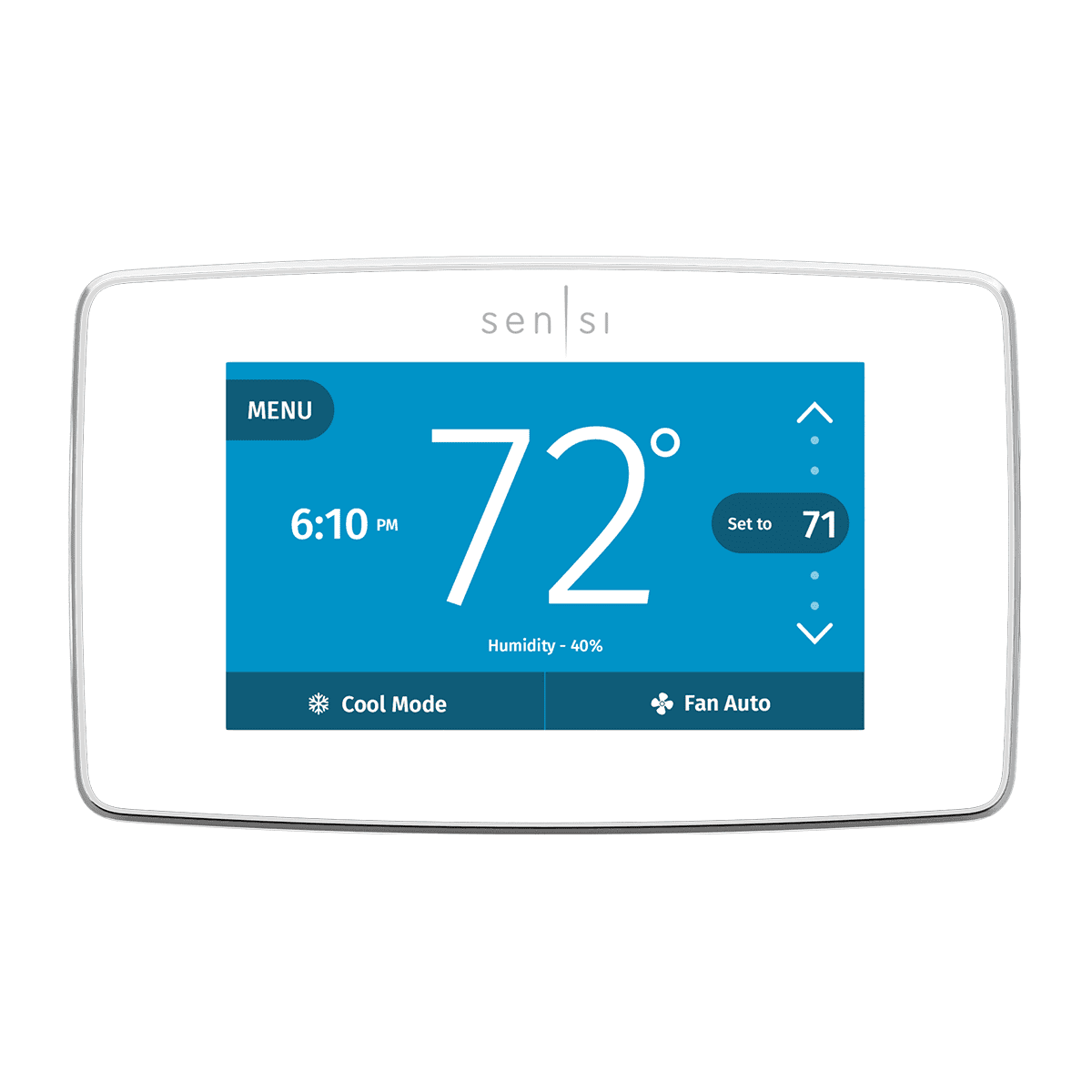 Emerson Sensi Touch Wi-Fi Controlled Smart Thermostat with Humidity ...