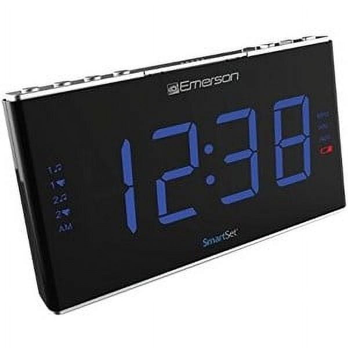 Emerson SmartSet White Noise/Natural Sounds Dual Alarm Clock Radio, 1.8 ...