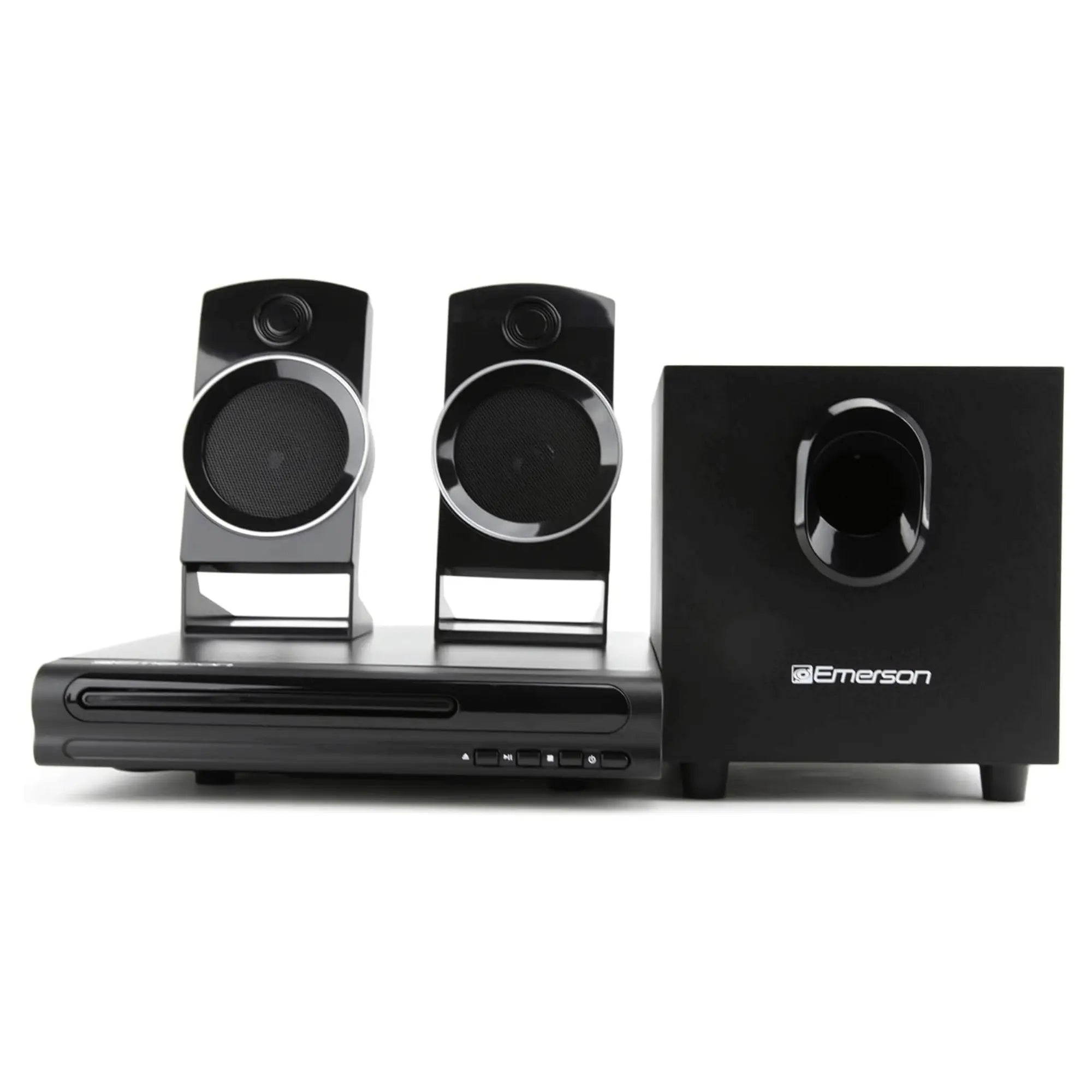 Emerson Speaker Surround Sound System & 2.1 Channel Home Theater DVD ...
