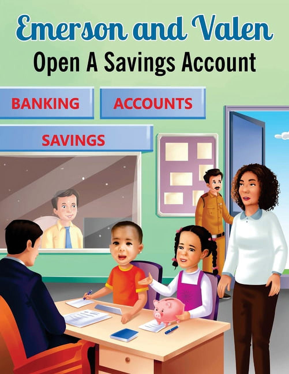 Emerson and Valen Open A Savings Account, (Paperback) - Walmart ...