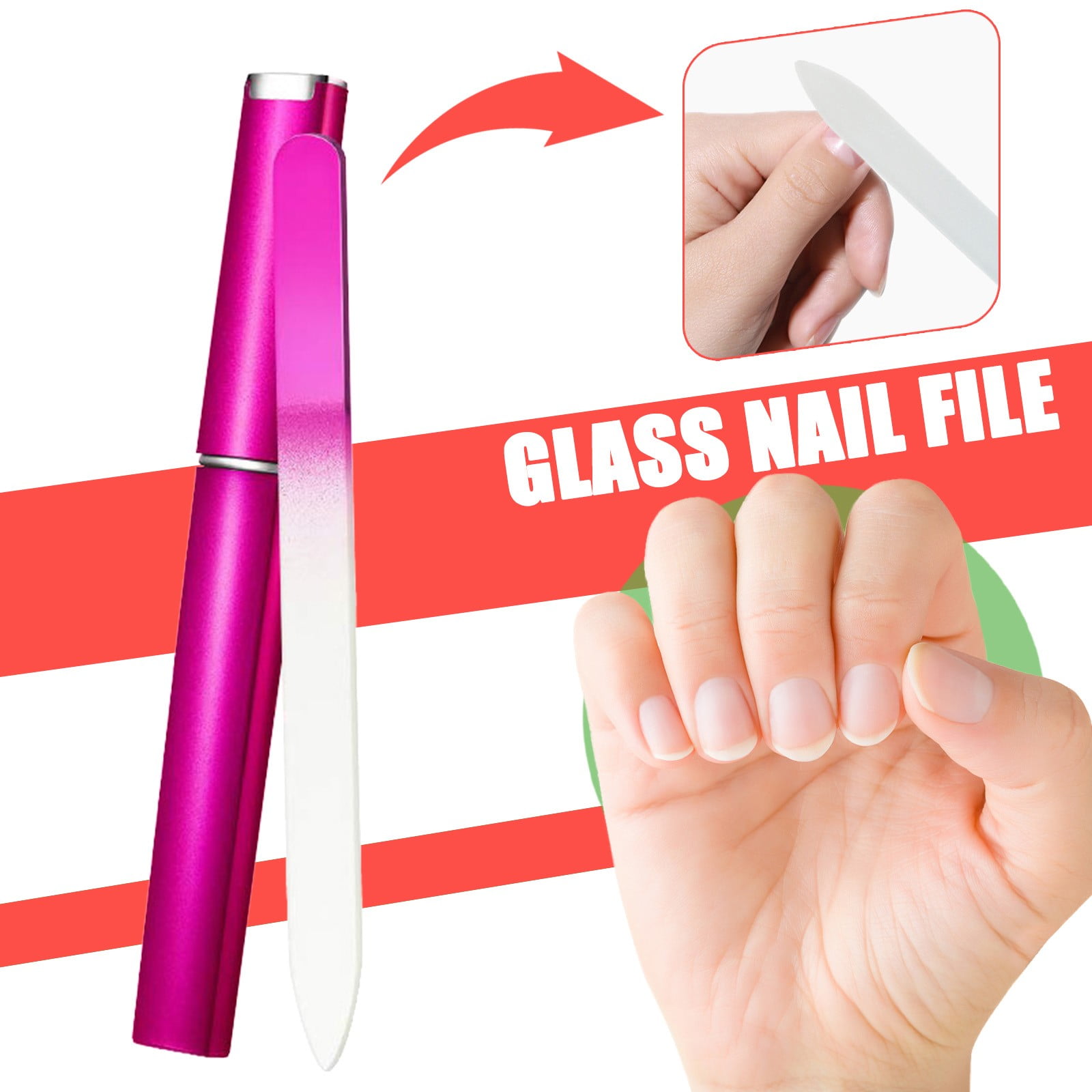 Emery Board Nails Files Curved Nail Filler Color Street Nail Strip ...