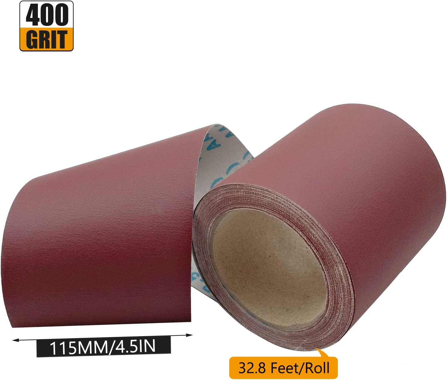Emery Cloth Roll, 4.5 Inch Wide 32.8 Feet Long Ready-to-Cut Ready-to ...