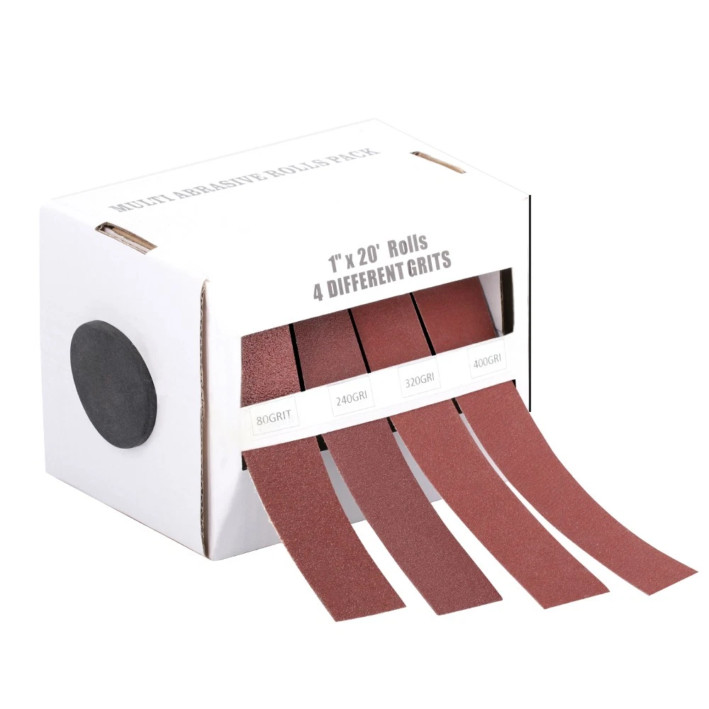Emery Cloth Roll Multiple Grit Abrasive Sandpaper Roll With Dispenser ...