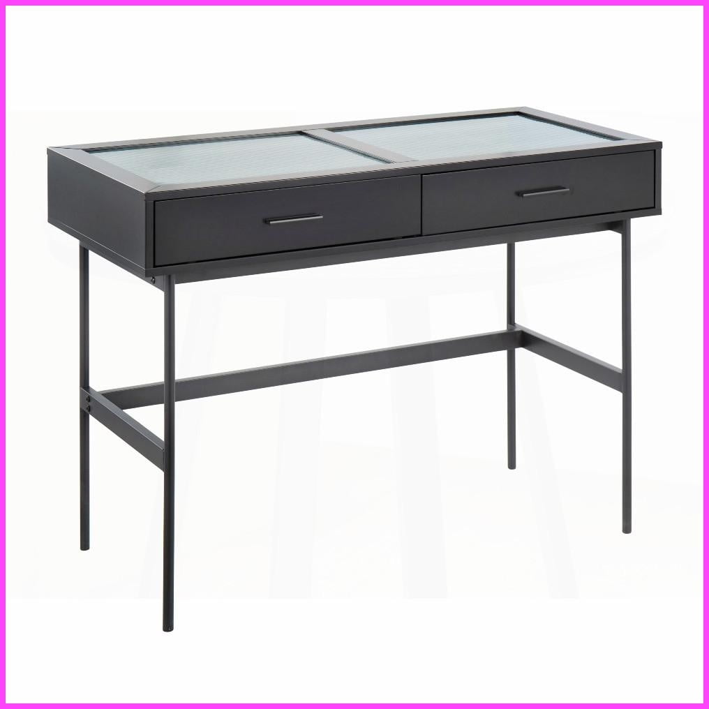 Emery Coffee Table by LumiSource – Black Glass Top Steel Frame with ...