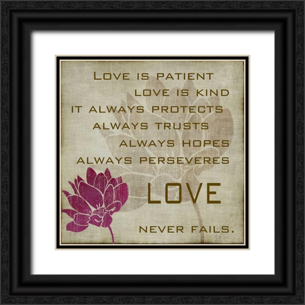 Emery, Kristin 15x15 Black Ornate Wood Framed with Double Matting ...