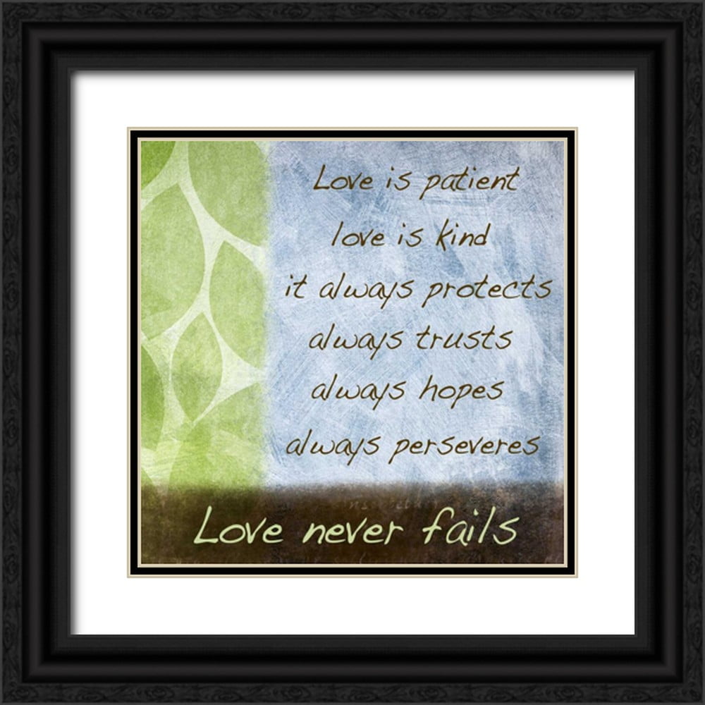 Emery, Kristin 26x26 Black Ornate Wood Framed with Double Matting ...