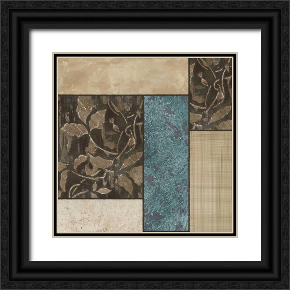 Emery, Kristin 26x26 Black Ornate Wood Framed with Double Matting ...