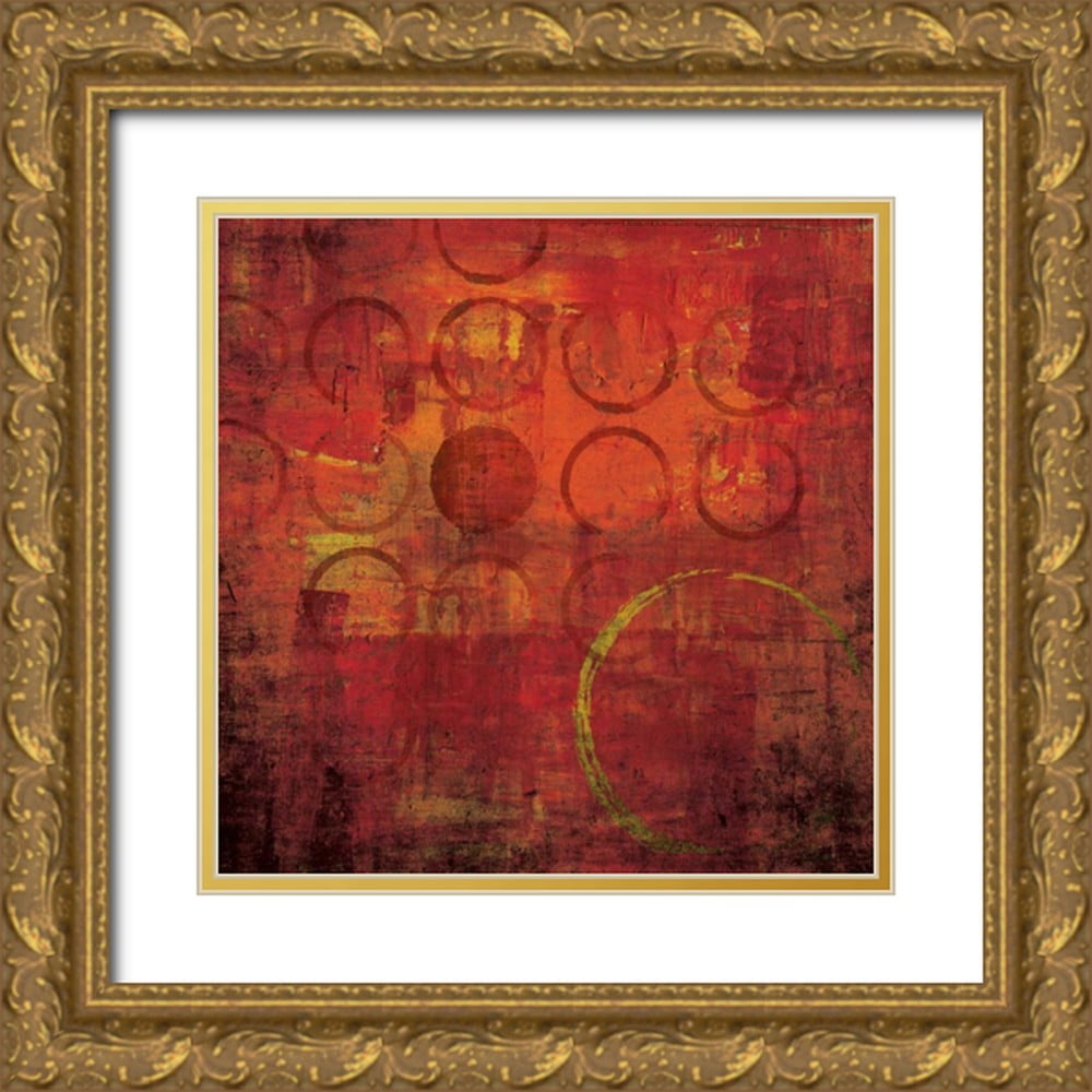 Emery, Kristin 26x26 Gold Ornate Wood Framed with Double Matting Museum ...
