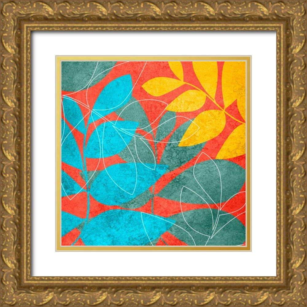 Emery, Kristin 26x26 Gold Ornate Wood Framed with Double Matting Museum ...