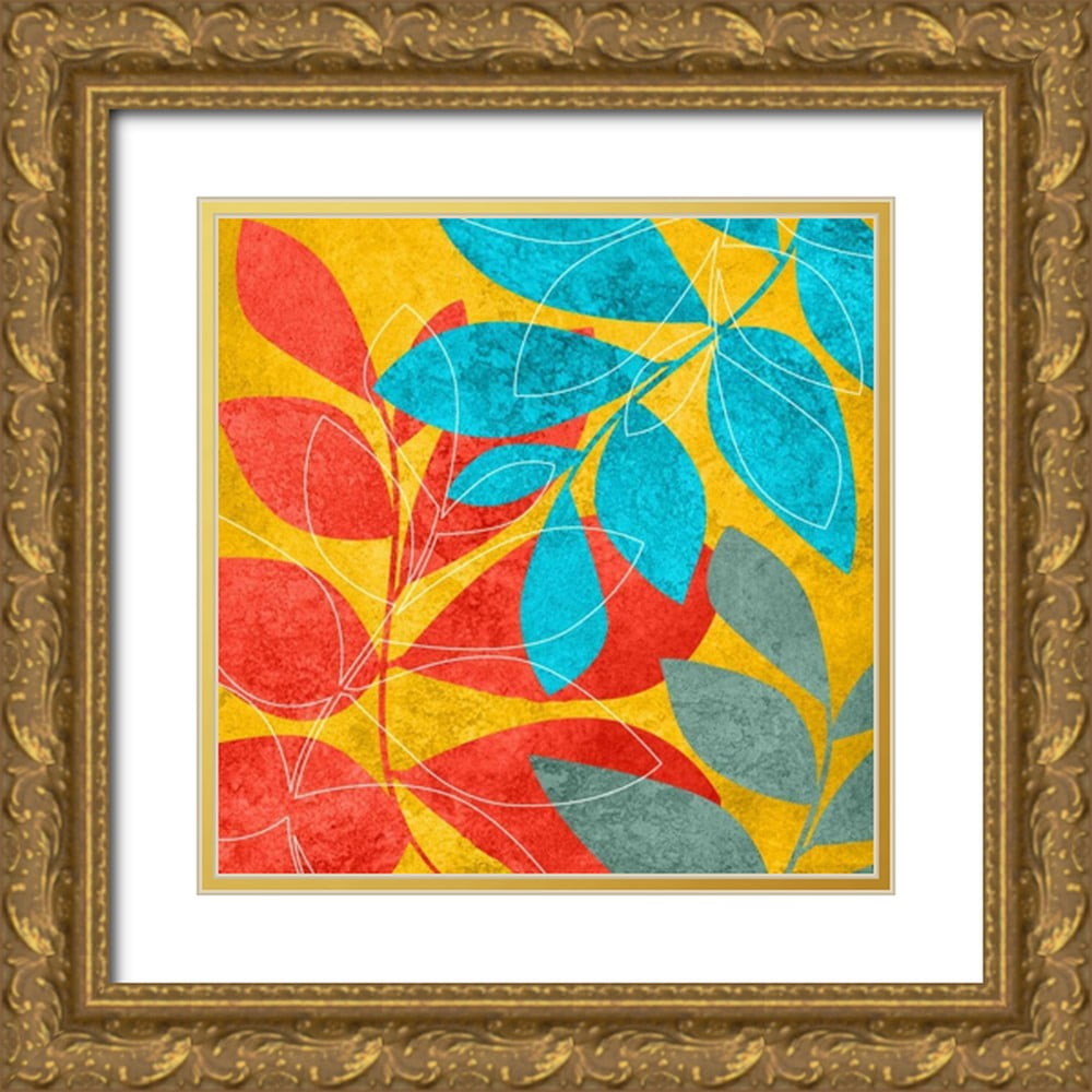 Emery, Kristin 26x26 Gold Ornate Wood Framed with Double Matting Museum ...