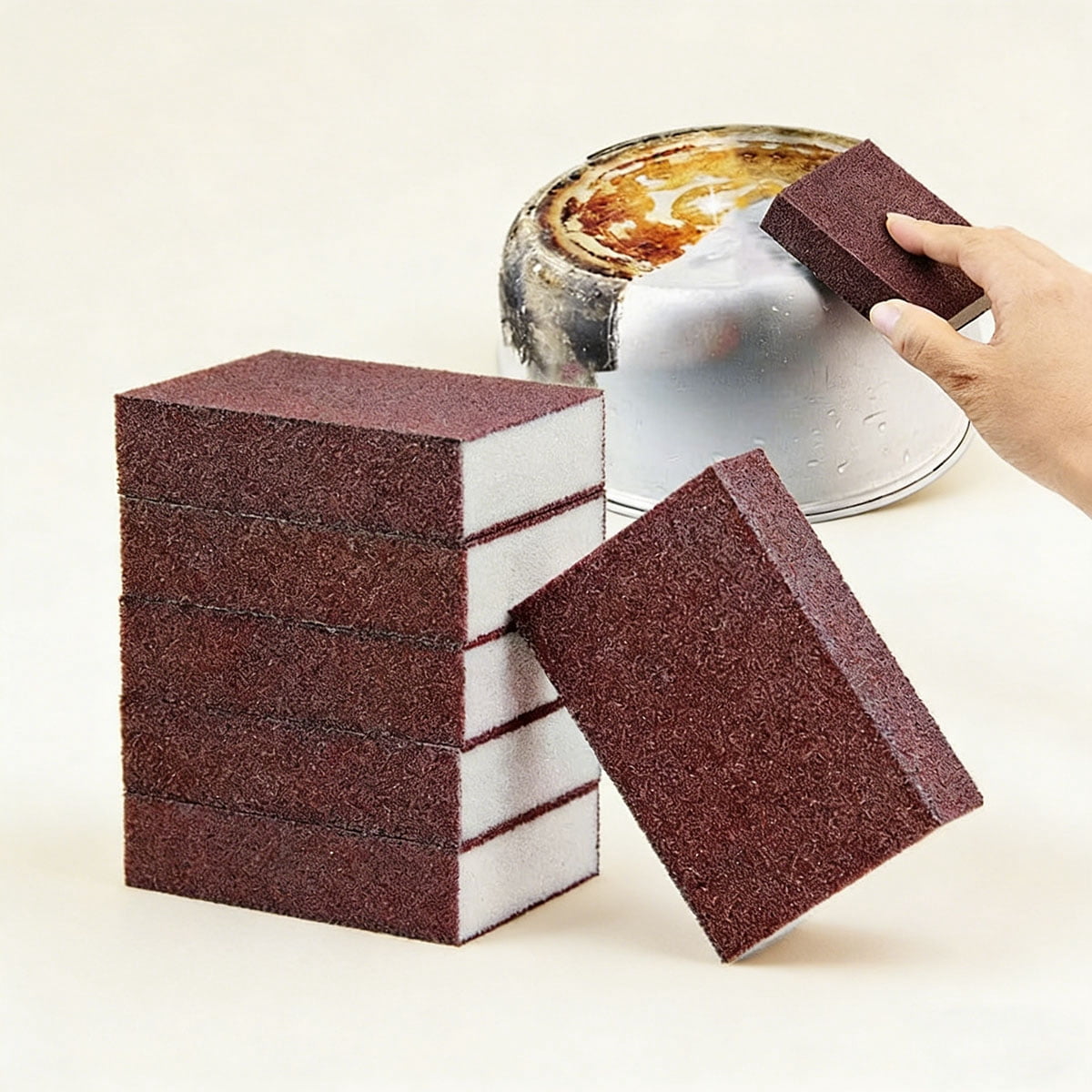 Emery Magic Wipe Sponge, Nano Carborundum Sponge, Emery Sponge Brush ...