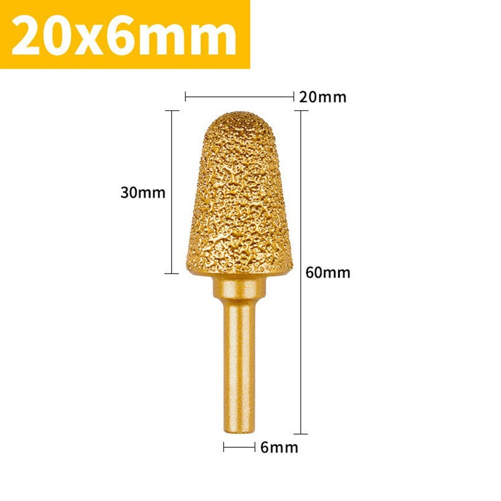 Emery Material Grinding Rotary File For Cast Iron Stainless Steel 6Mm ...