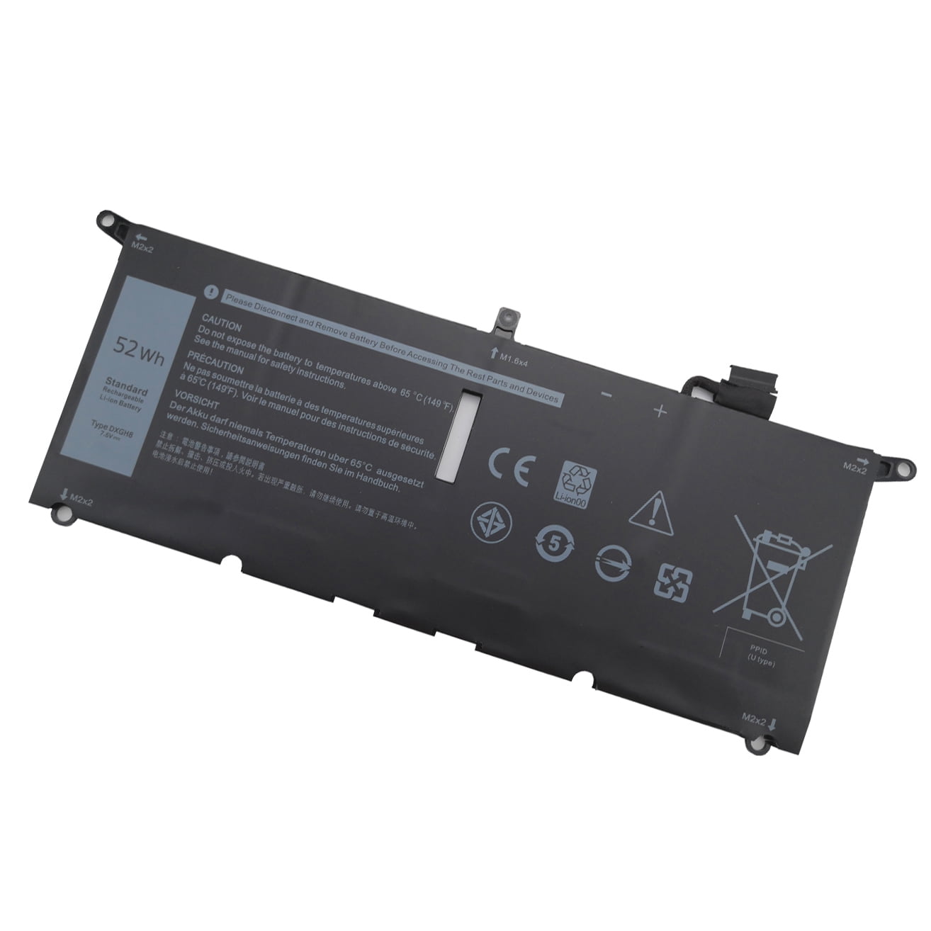 Emery TECH DXGH8 Battery for Dell XPS 13-5390 9370 9380 G8VCF H754V ...
