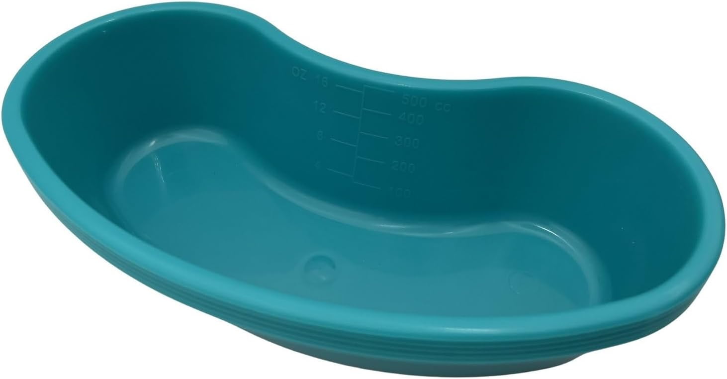 Emesis Basin - 500 CC Kidney Shaped Blue Emesis Basin with Graduations ...