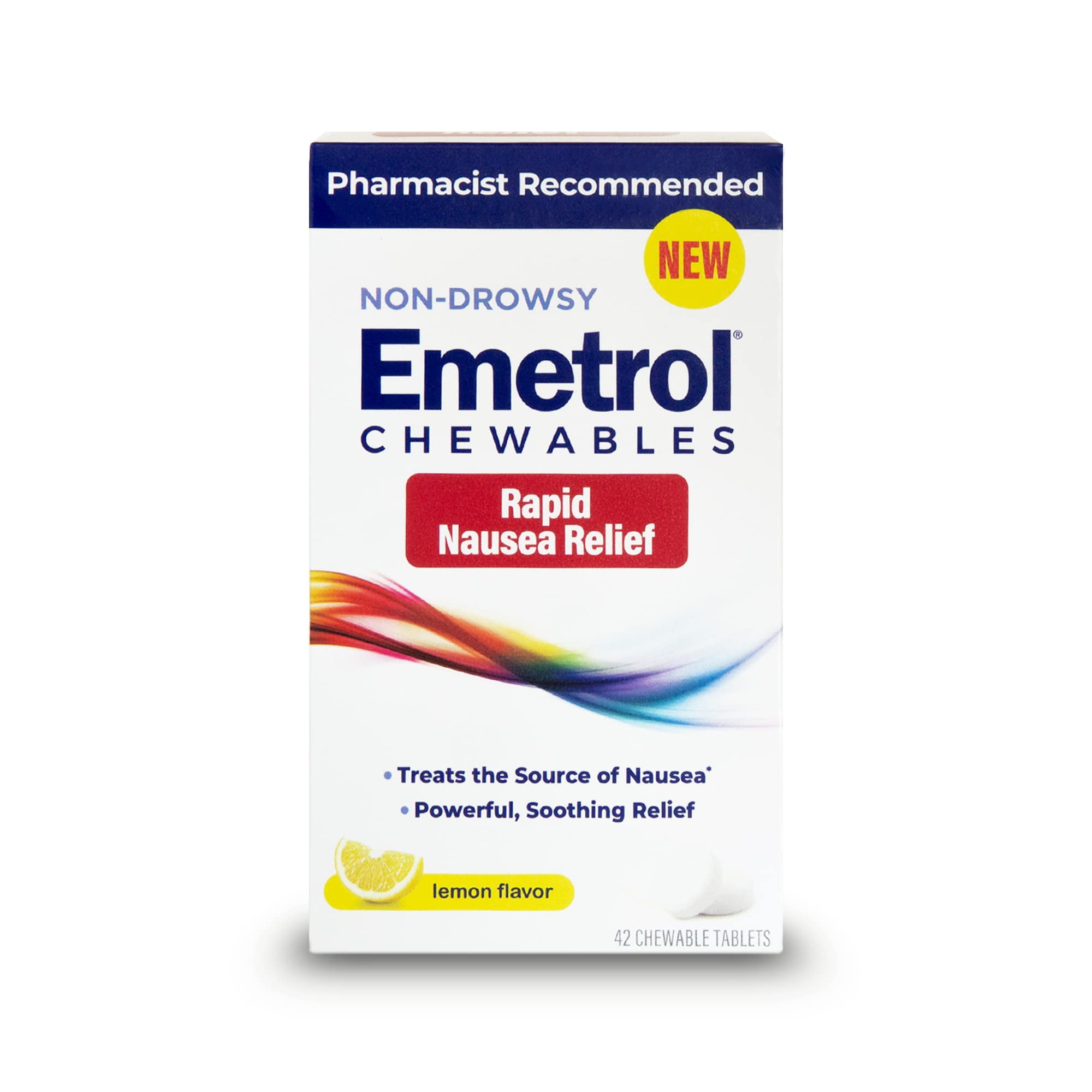 Emetrol Chewables for Rapid Nausea Relief Pharmacist (Pack of 12 ...