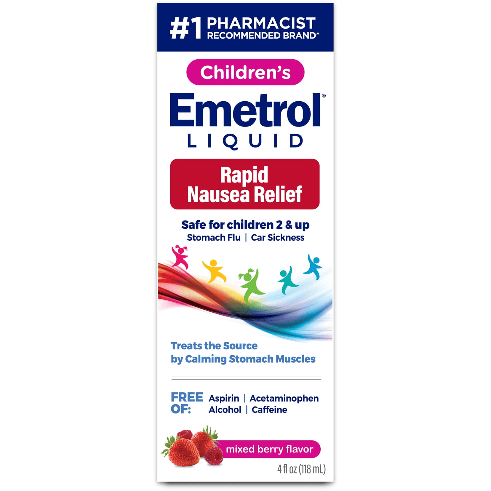 Emetrol Kids Nausea Mixed Berry 4oz - Walmart.com