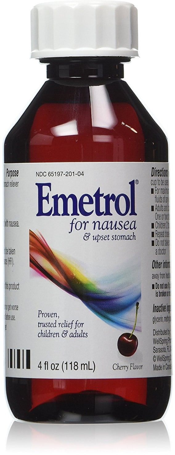 Emetrol Nausea Relief Liquid Cherry 4 oz (Pack of 2) - Walmart.com