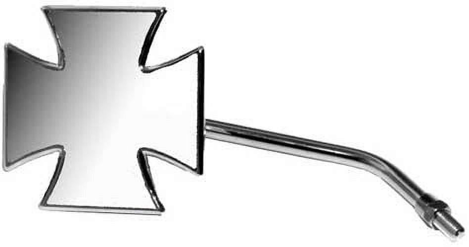 Emgo 20-34841A Maltese Cross Mirror - 10mm YAM R.H. - Walmart.com