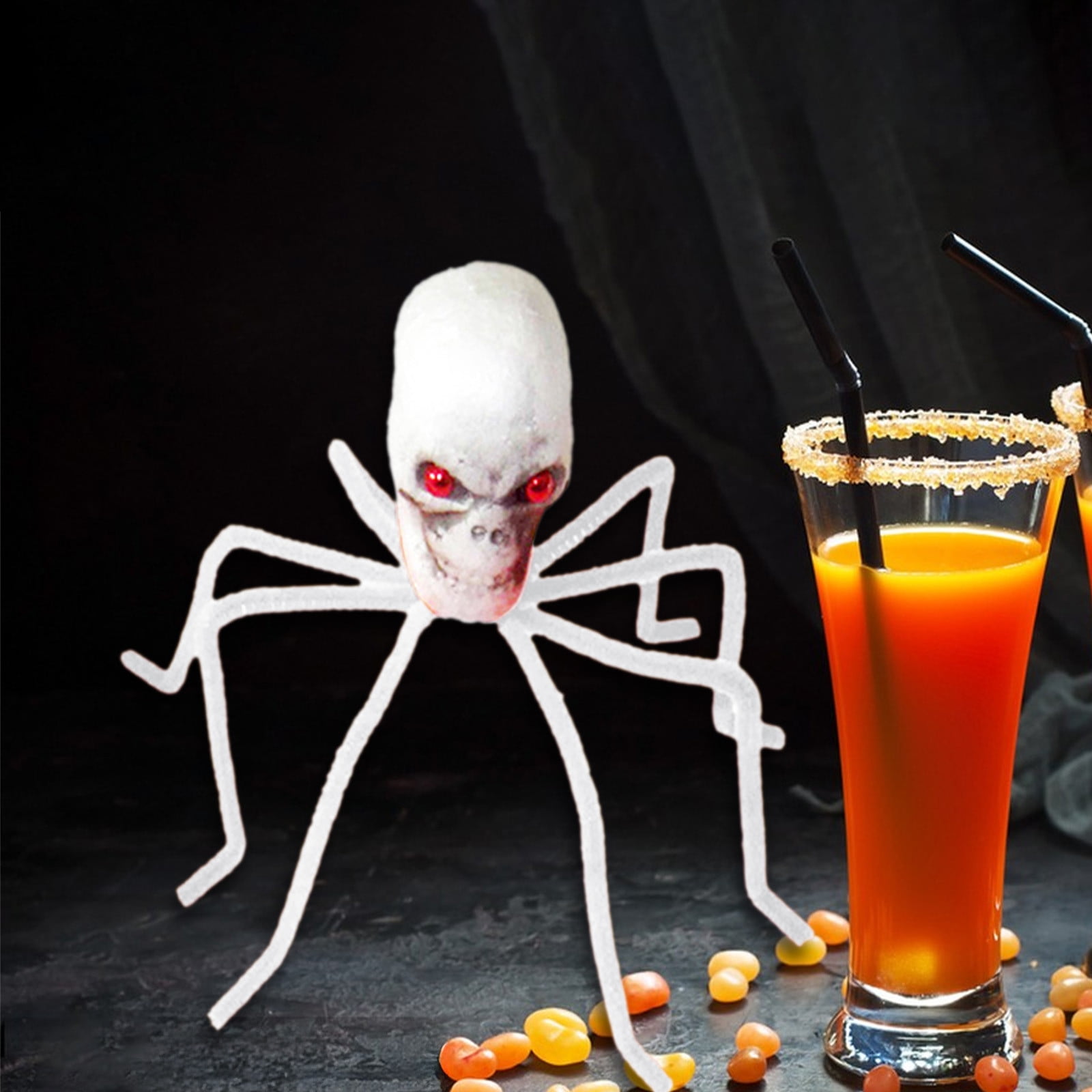 Emgy Ghost Head Spider Scary Layout Props Holiday Party Supplies ...