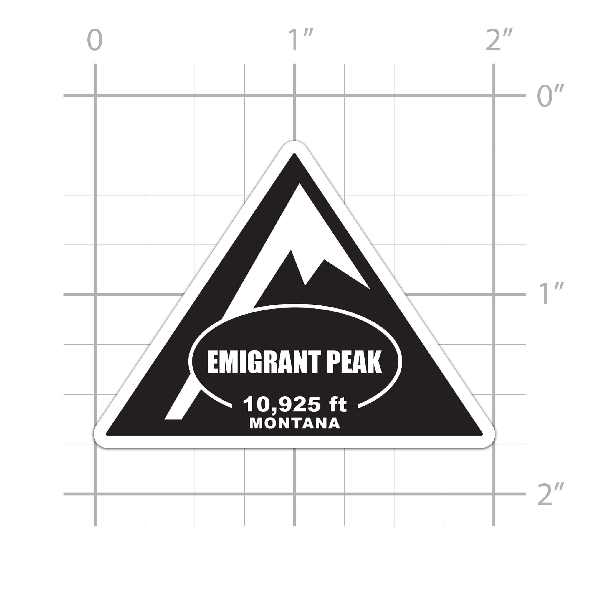 Emigrant Peak Sticker for water bottle phone tumbler hard hat montana ...