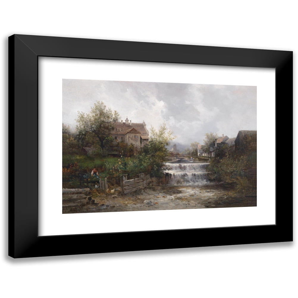 Emil Barbarini 18x14 Black Modern Framed Museum Art Print Titled ...