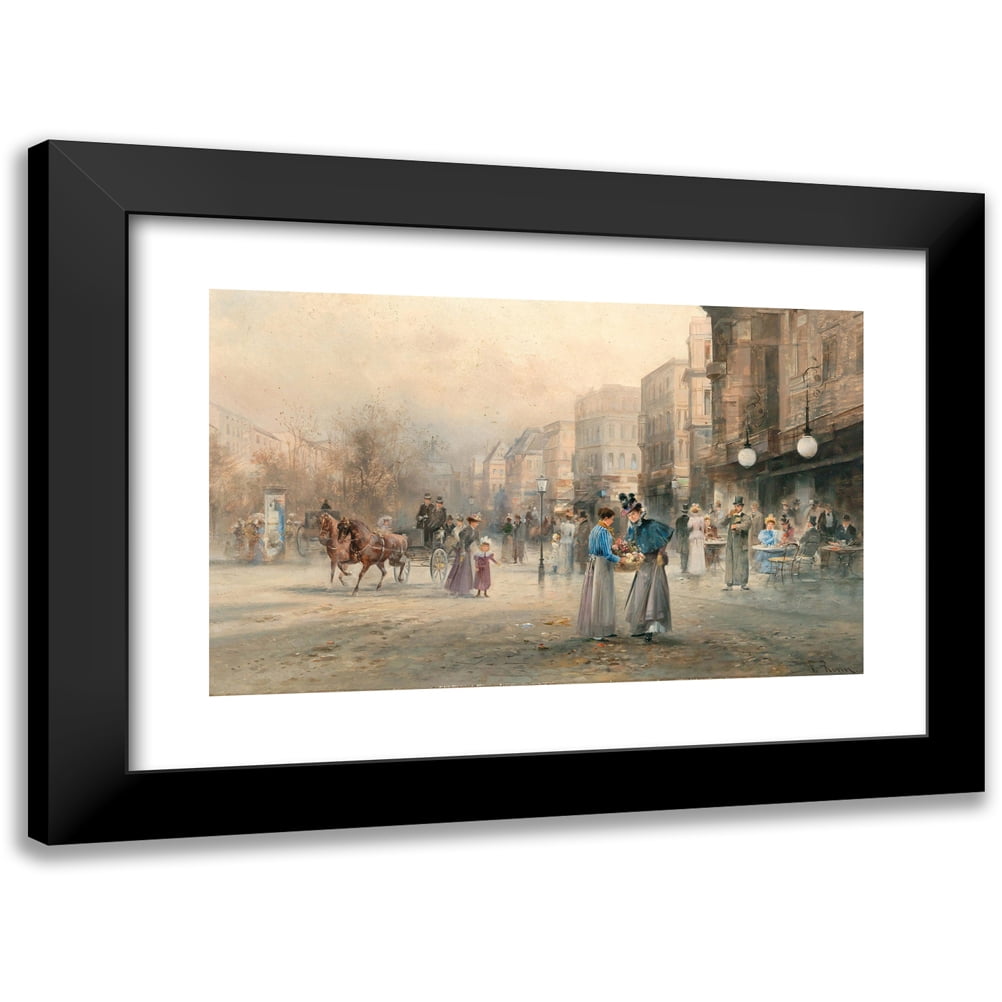 Emil Barbarini 24x16 Black Modern Framed Museum Art Print Titled - A ...