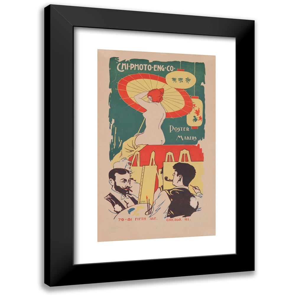 Emil Biorn 12x18 Black Modern Framed Museum Art Print Titled - Chicago ...