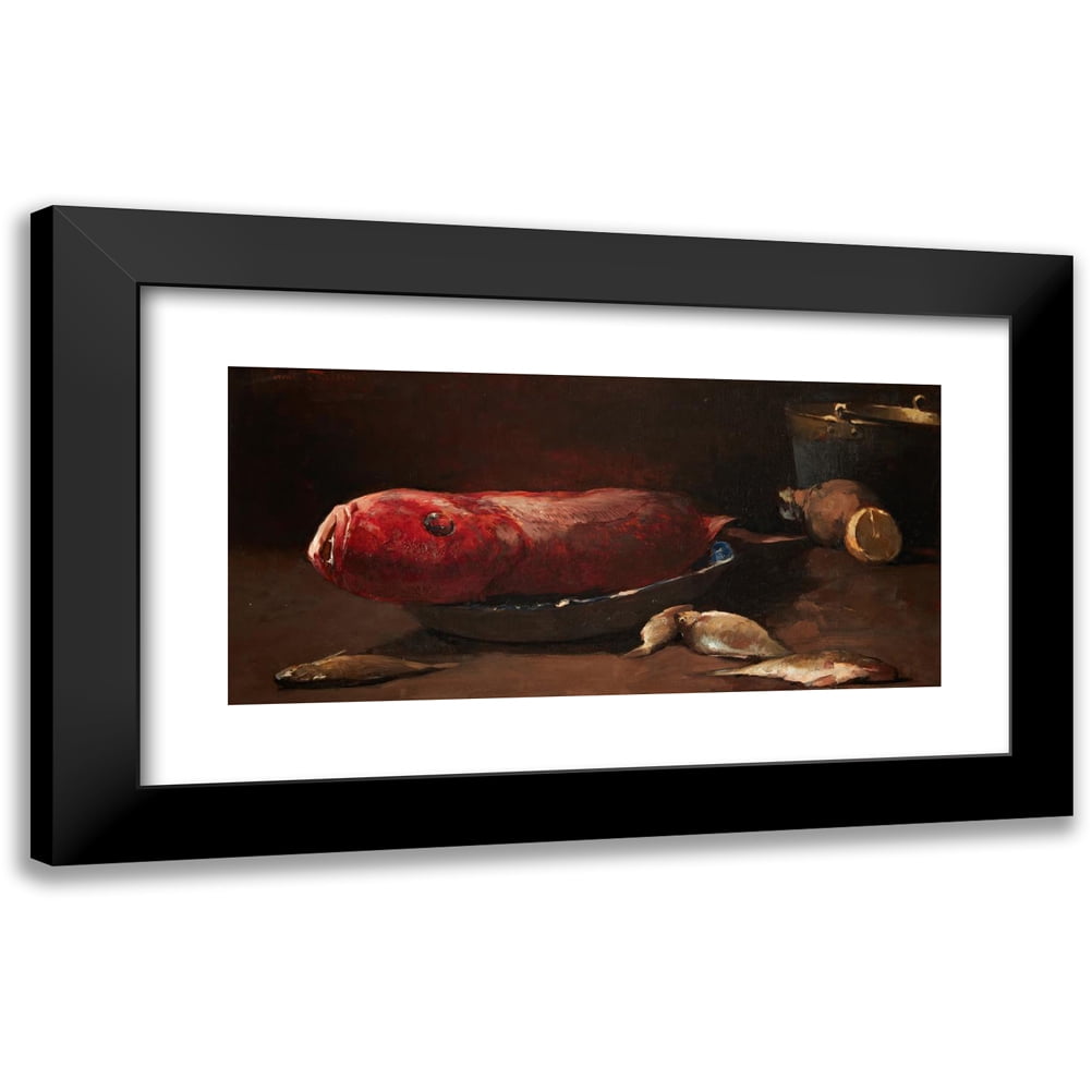Emil Carlsen 14x9 Black Modern Framed Museum Art Print Titled - Still ...