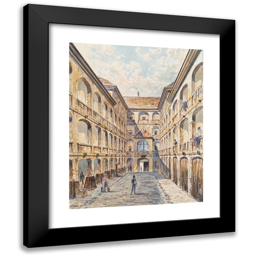 Emil Hütter 12x14 Black Modern Framed Museum Art Print Titled - The ...