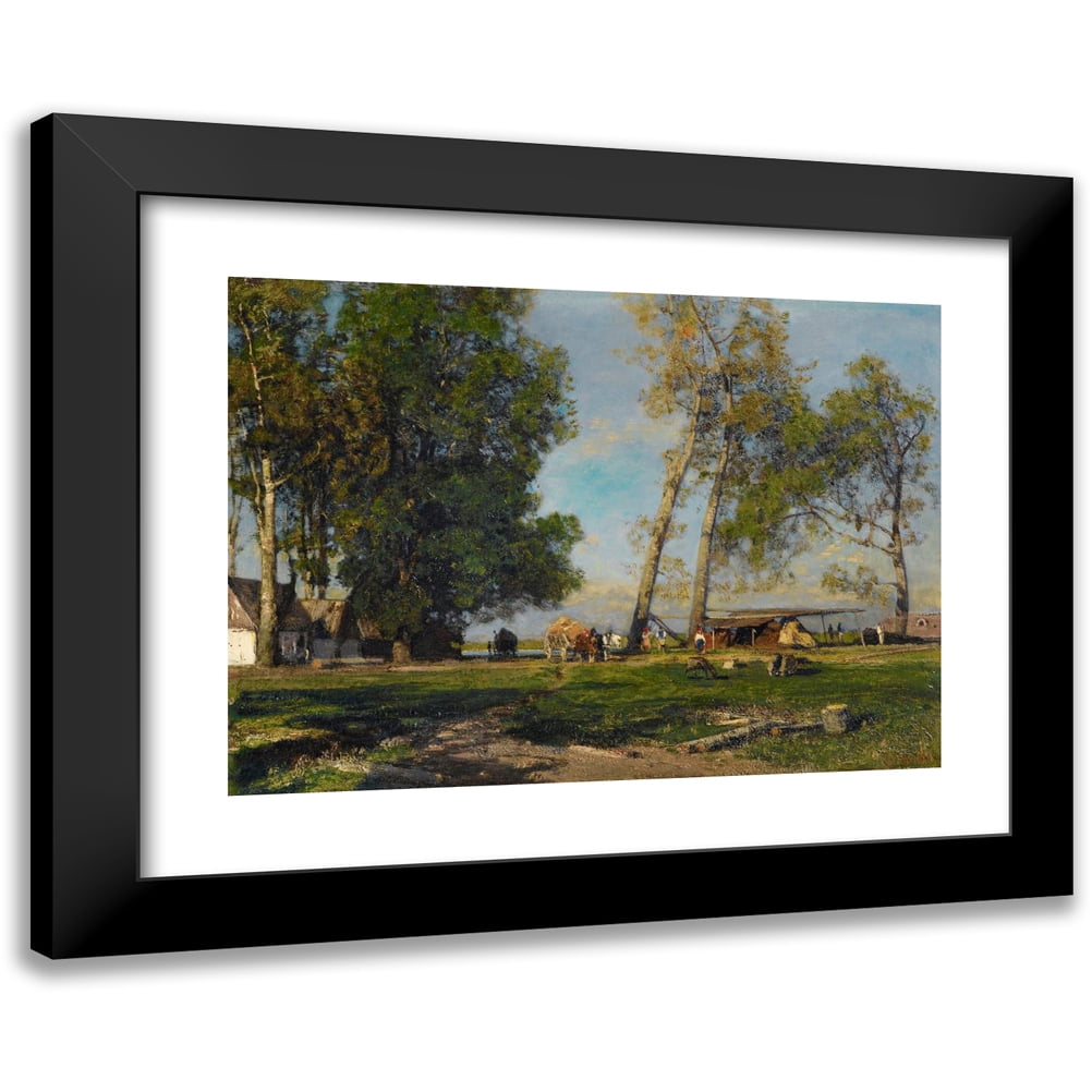 Emil Jakob Schindler 14x11 Black Modern Framed Museum Art Print Titled ...