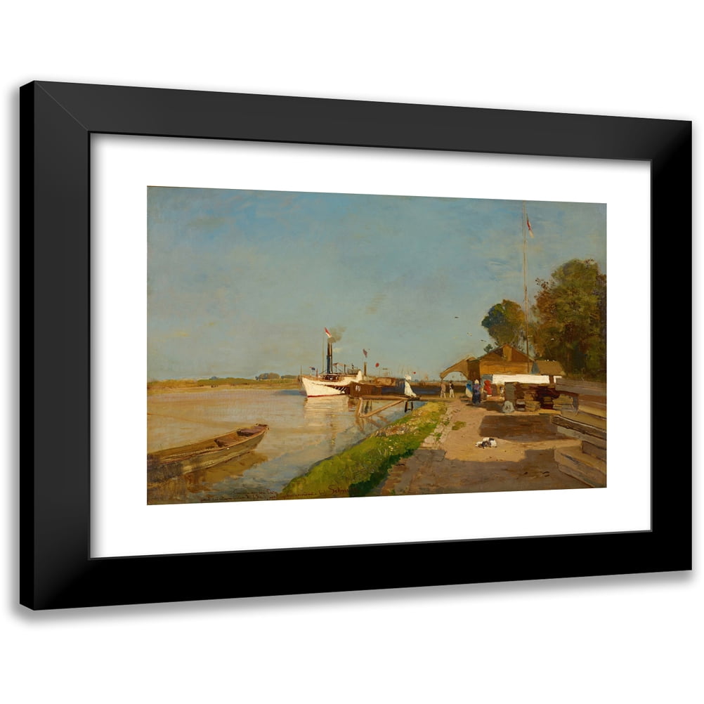 Emil Jakob Schindler 14x11 Black Modern Framed Museum Art Print Titled ...