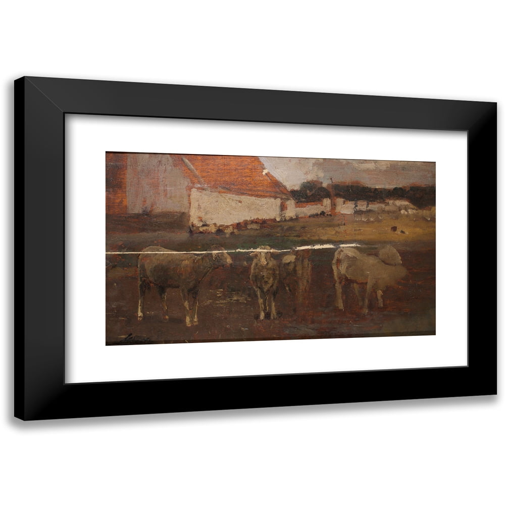 Emil Jakob Schindler 18x12 Black Modern Framed Museum Art Print Titled ...