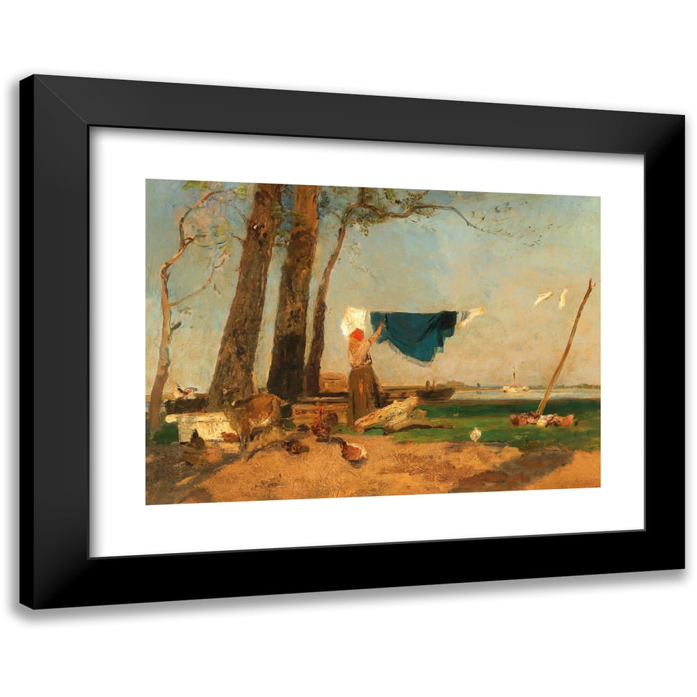 Emil Jakob Schindler 18x14 Black Modern Framed Museum Art Print Titled ...