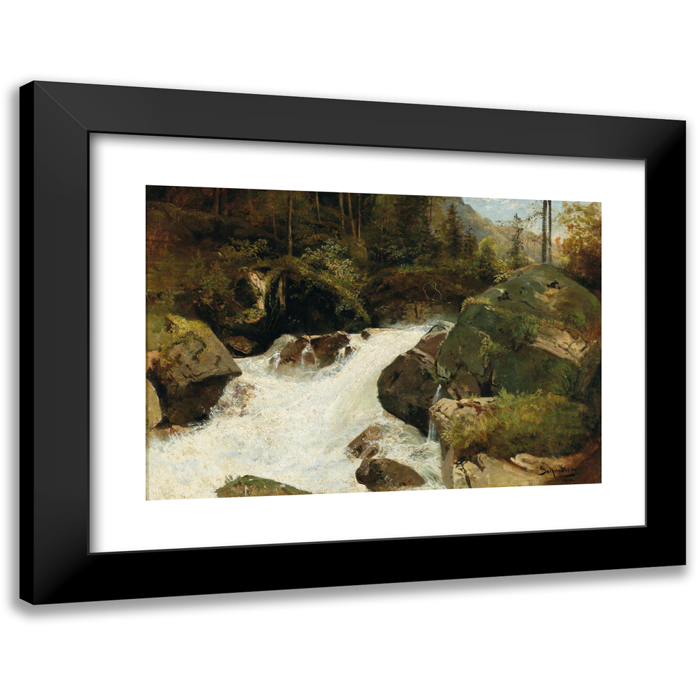 Emil Jakob Schindler 24x18 Black Modern Framed Museum Art Print Titled ...