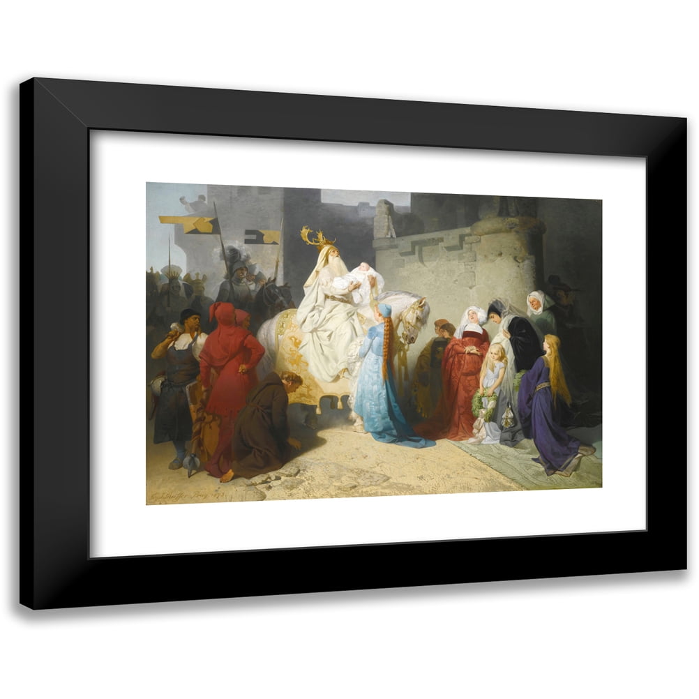 Emil Lauffer 18x14 Black Modern Framed Museum Art Print Titled - Merlin ...