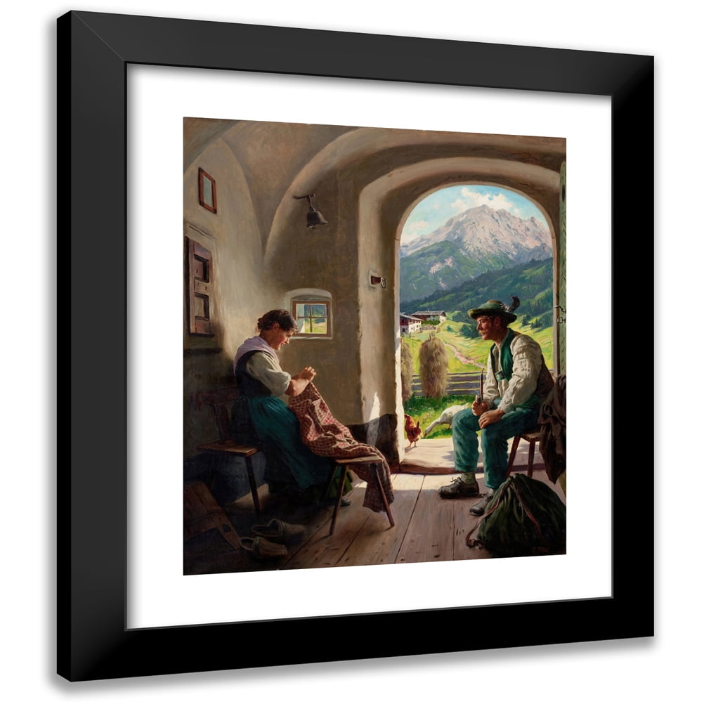 Emil Rau 12x14 Black Modern Framed Museum Art Print Titled - A ...