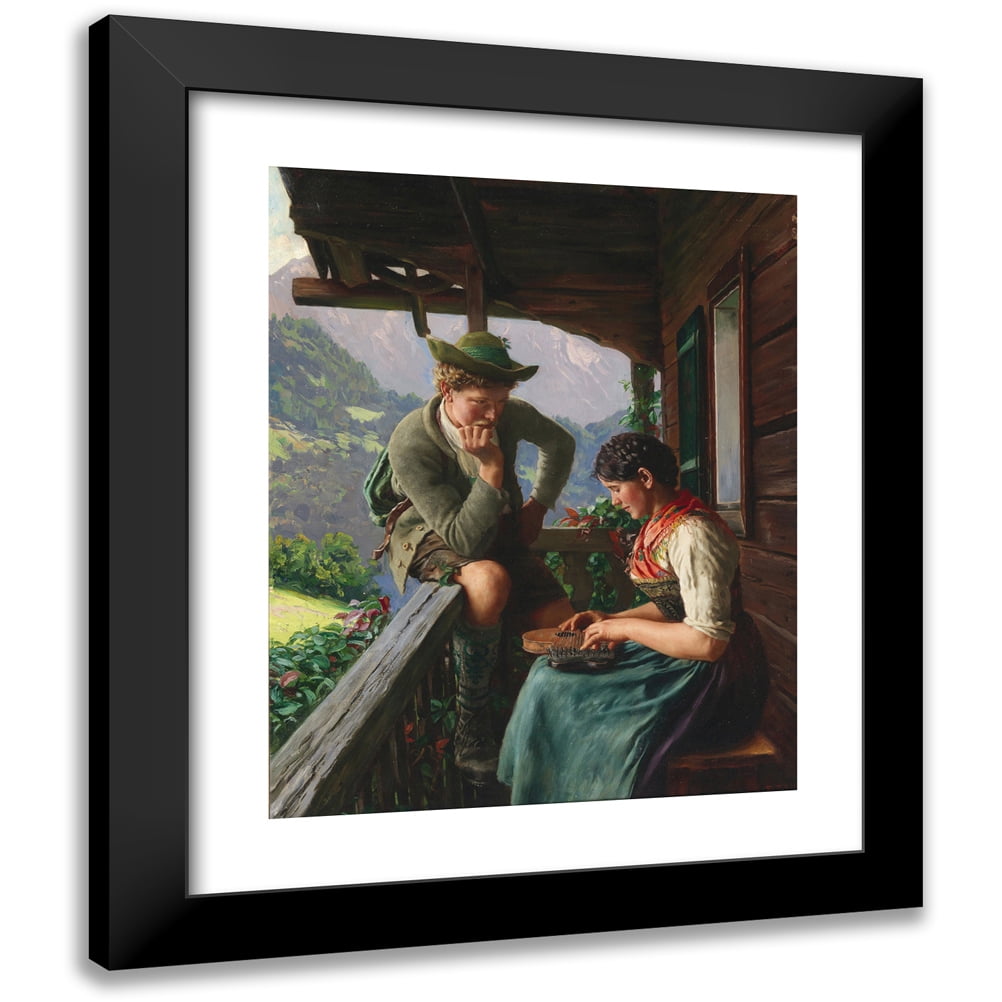 Emil Rau 12x14 Black Modern Framed Museum Art Print Titled - A Serenade ...