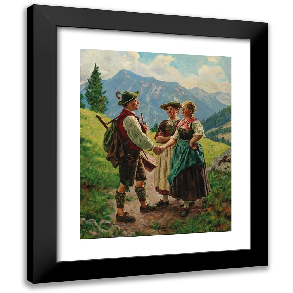 Emil Rau 12x14 Black Modern Framed Museum Art Print Titled - Good Day ...