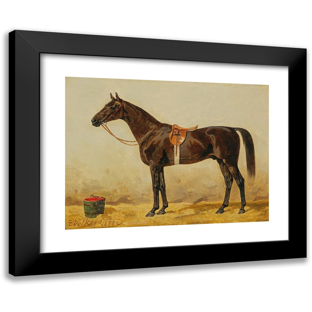 Emil Volkers 14x11 Black Modern Framed Museum Art Print Titled - Black ...