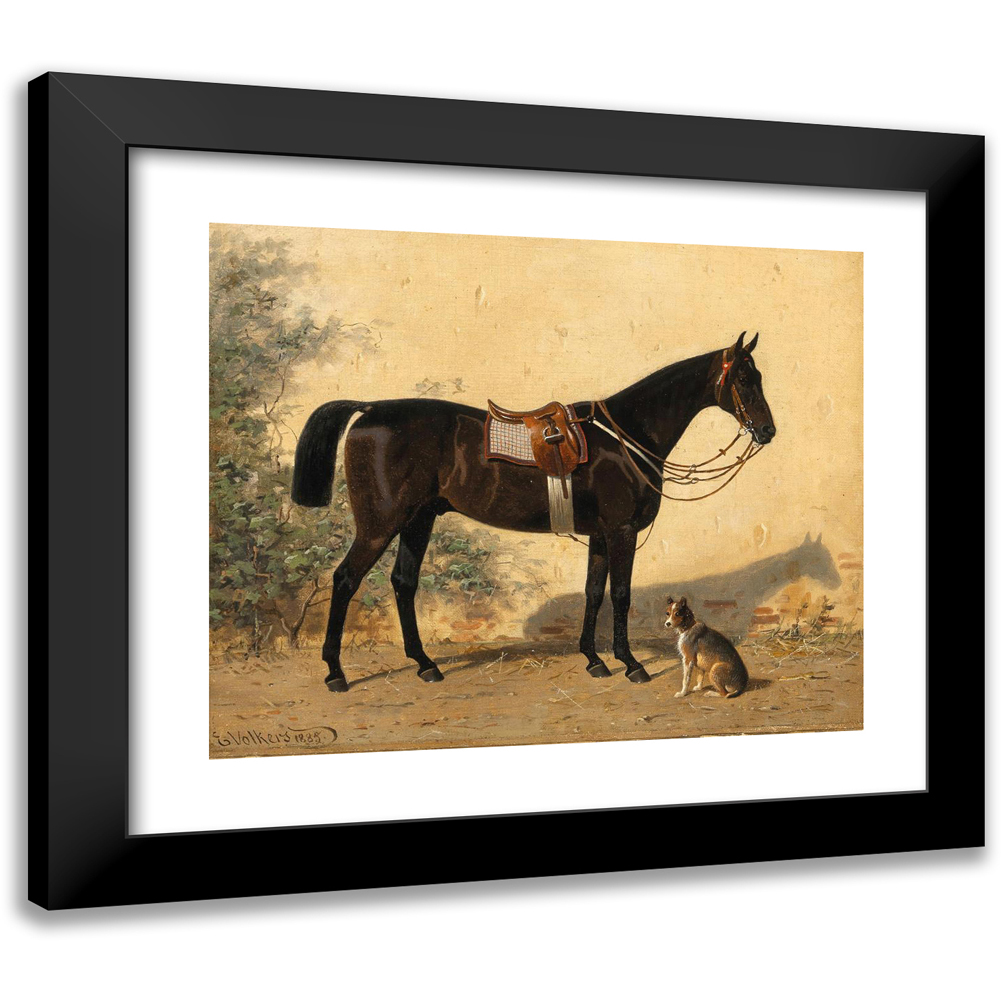 Emil Volkers 14x12 Black Modern Framed Museum Art Print Titled - A ...