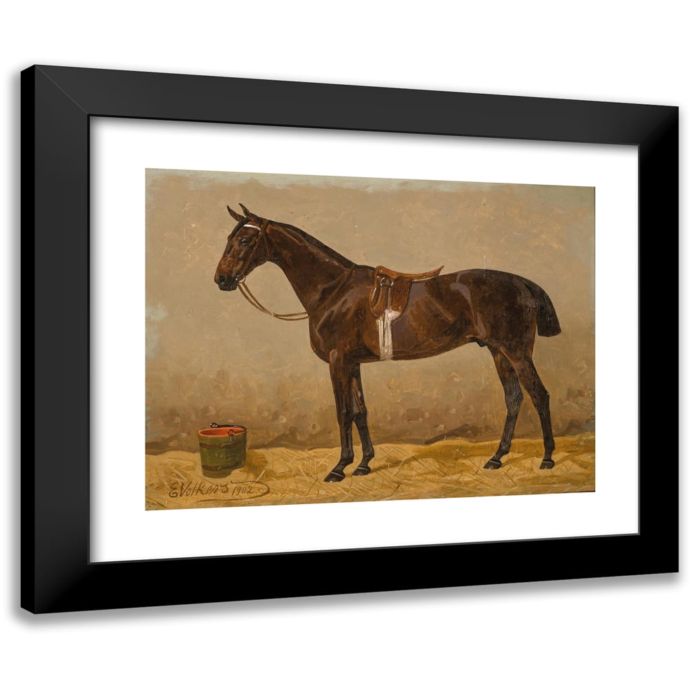 Emil Volkers 24x19 Black Modern Framed Museum Art Print Titled - A ...