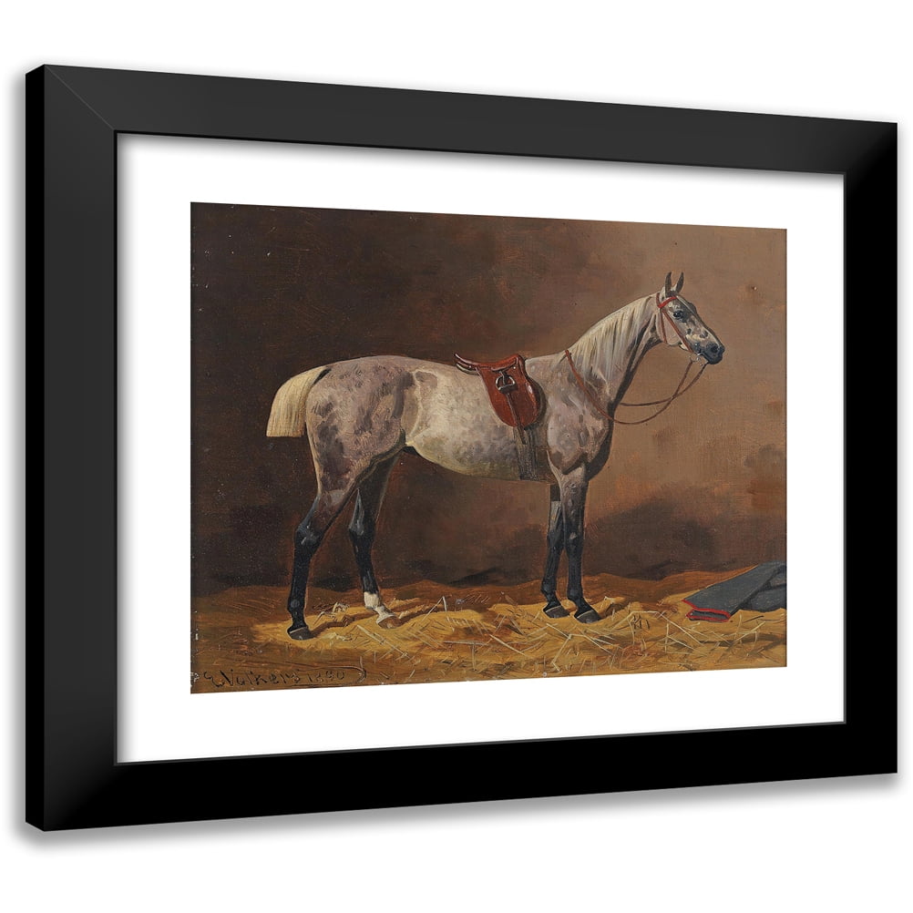 Emil Volkers 24x20 Black Modern Framed Museum Art Print Titled ...