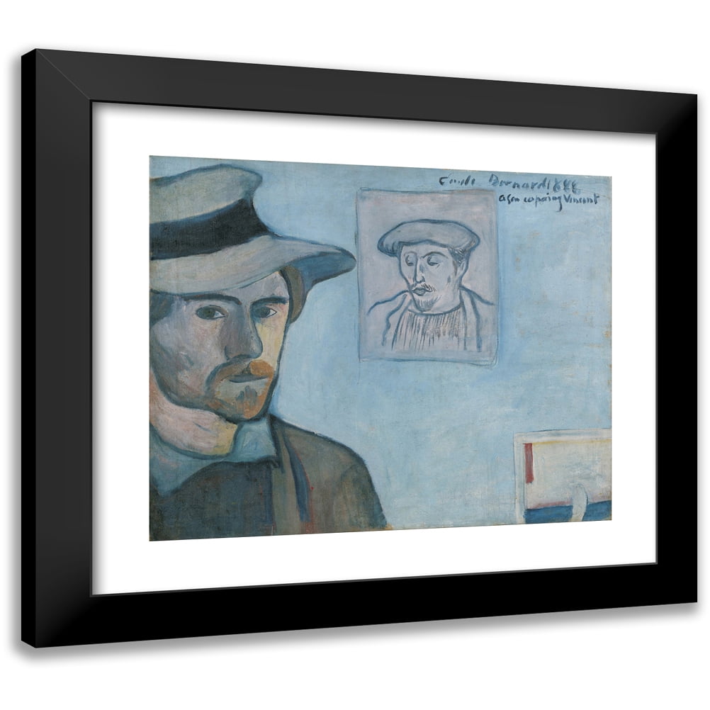 Emile Bernard 17x15 Black Modern Framed Museum Art Print Titled - Self ...